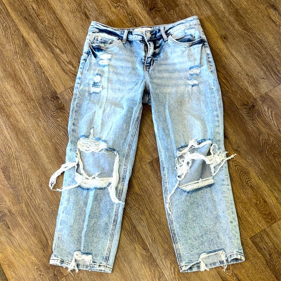 Vervet | Jeans | Lovervet By Vervet Distressed Light Blue Boyfriend ...